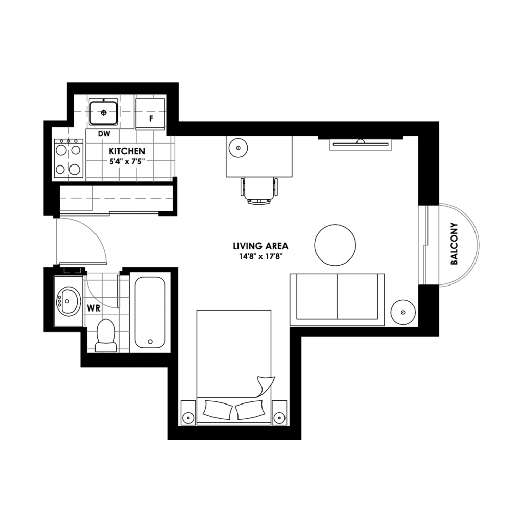 Suite 04 - Bachelor - 341 MacLaren Executive Apartments